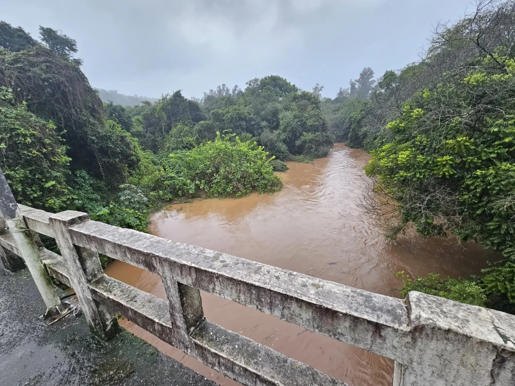 Arroio Feitoria sobe rapidamente após volume intenso de chuva - Jornal ...